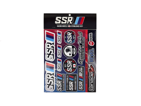 SSR Wheels Vinyl Sticker Sheet - SSR Wheels Shopping Site