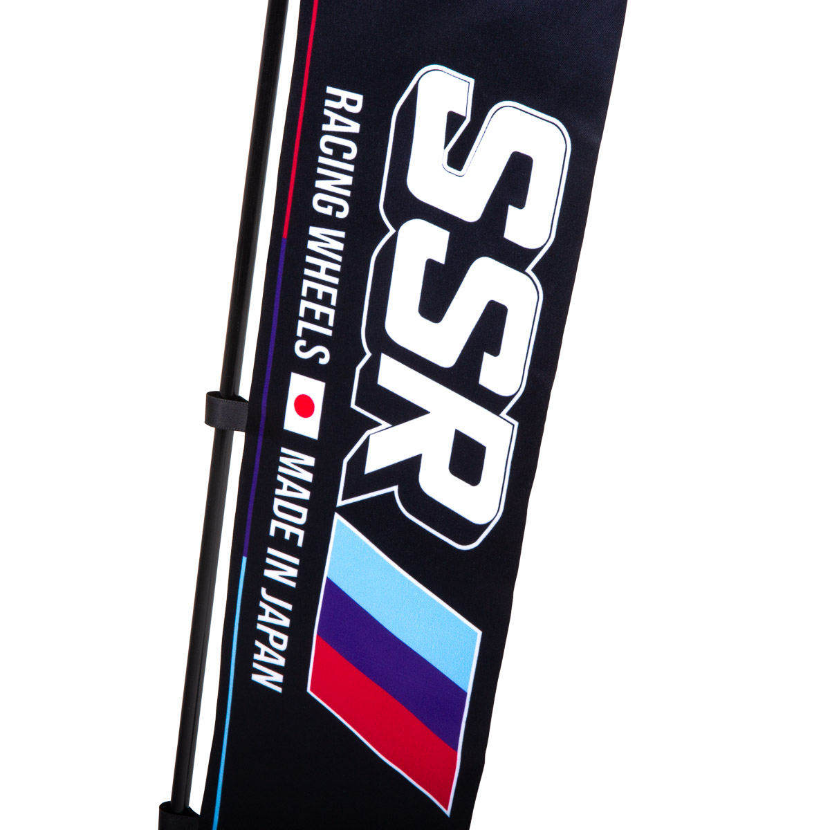 SSR Wheels Mini Nobori Banner w/ Stand *Black - SSR Wheels Shopping Site
